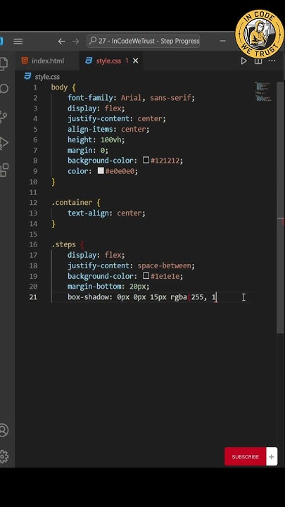 Step Progress | HTML CSS JS - YouTube