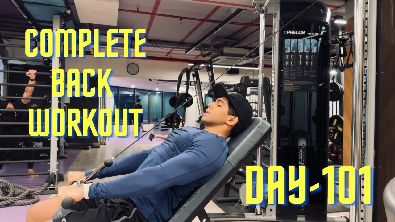 Complete back workout explained in under 10 mins- Day -101 - YouTube