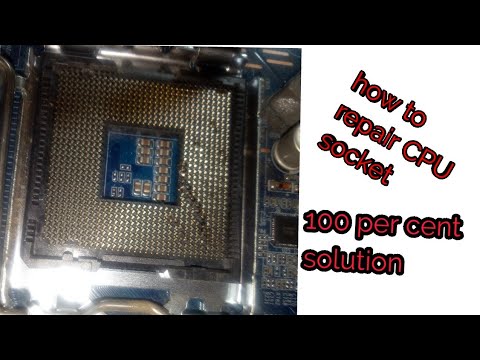 CPU socket repair - YouTube