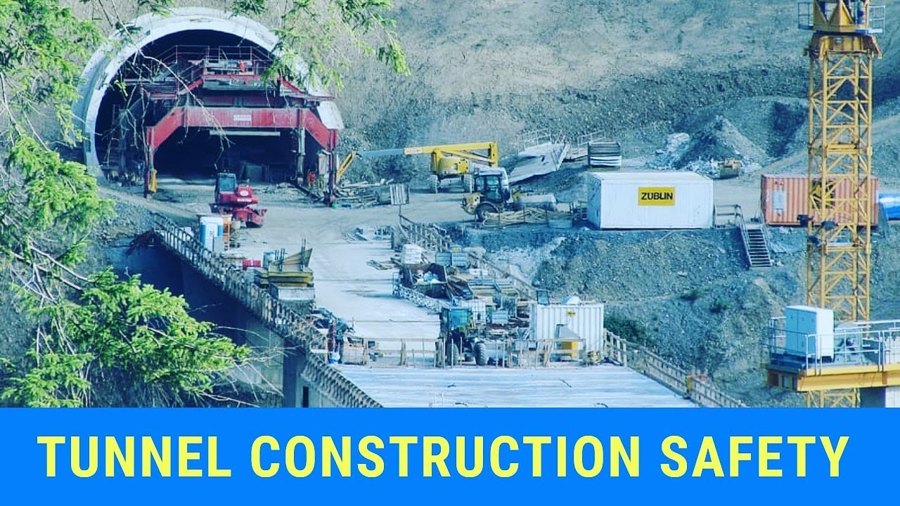 Tunnel construction and safety features during construction. - YouTube
