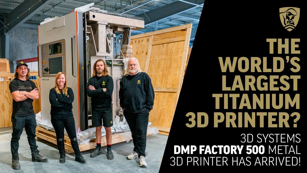 Enormous Titanium 3D Printer arrives at Rodin Cars | 3D Systems - YouTube