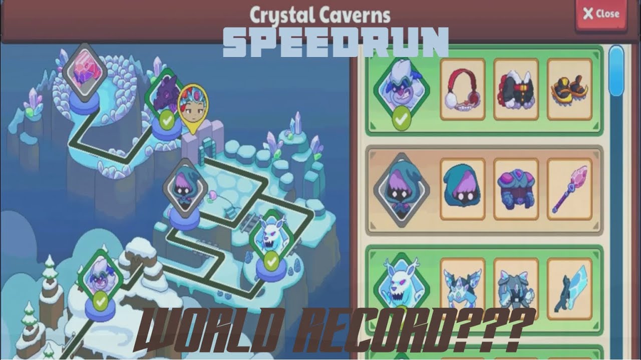 Crystal Caverns SPEEDRUN!!! NEW WORLD RECORD??? - Prodigy - YouTube