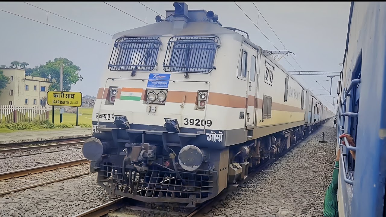 Full Throttle: 12392 Shramjeevi SF Express Full-Speed Crossing - YouTube