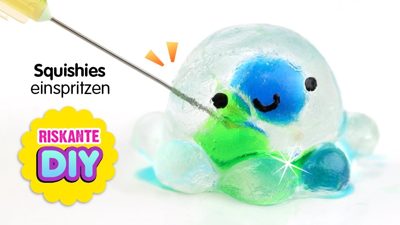 SQUISHIES einspritzen! RISKANTE DIYs Experimente! Squishy mit Tinte ...