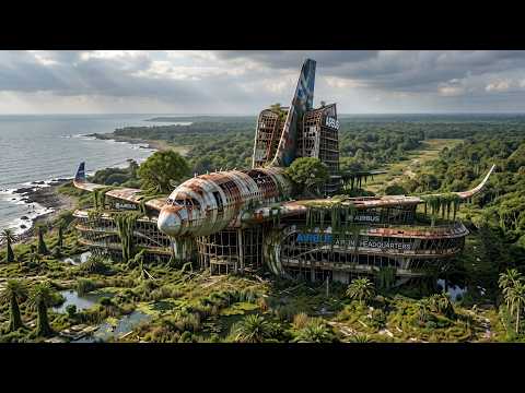 Abandoned Airbus Headquarters Rebuilt Into a Futuristic Aviation City
