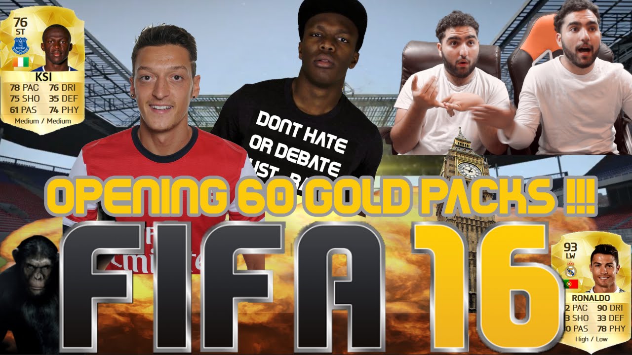 fifa 16 gold packs - YouTube