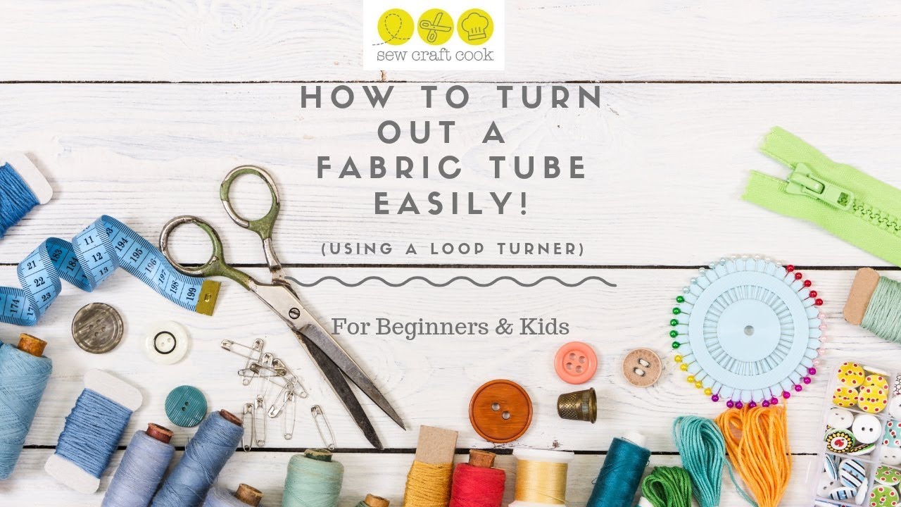 How to turn out a fabric tube easily - YouTube