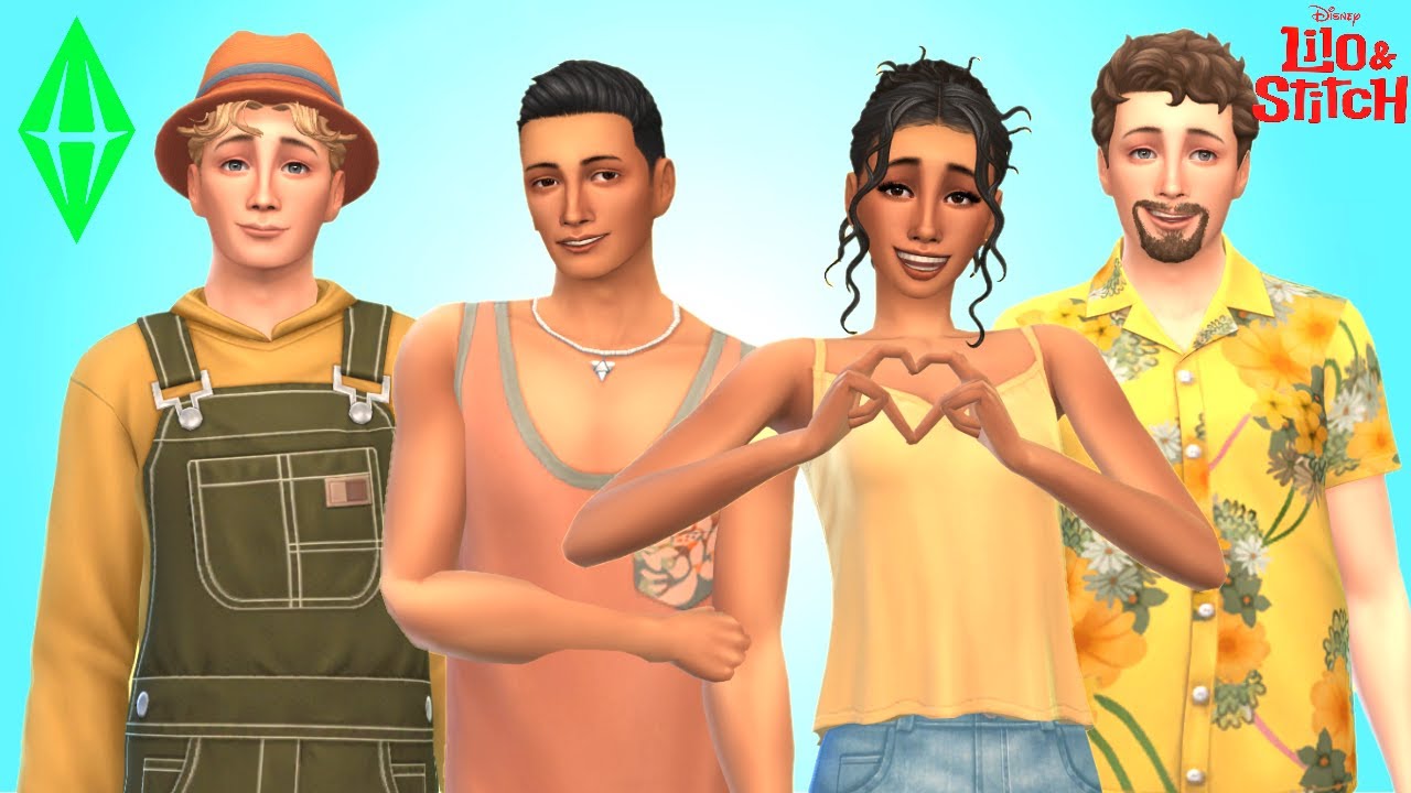 Nani, David, Jumba And Pleakly [Lilo and Stitch 2025] : Sims 4 I Create ...