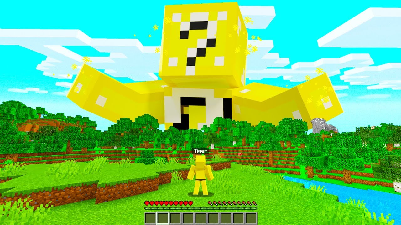 Finding A GIANT LUCKY BLOCK Statue In Minecraft! - YouTube
