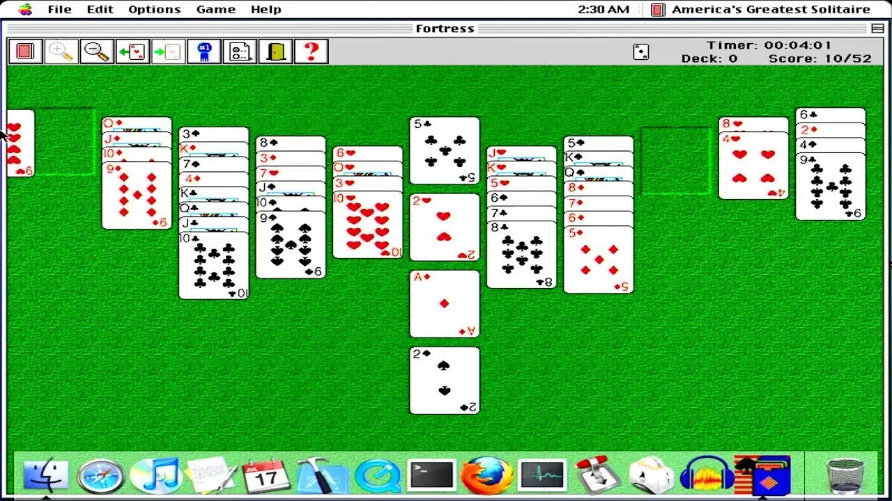 America's Greatest Solitaire Games - Fortress [Macintosh Longplay ...