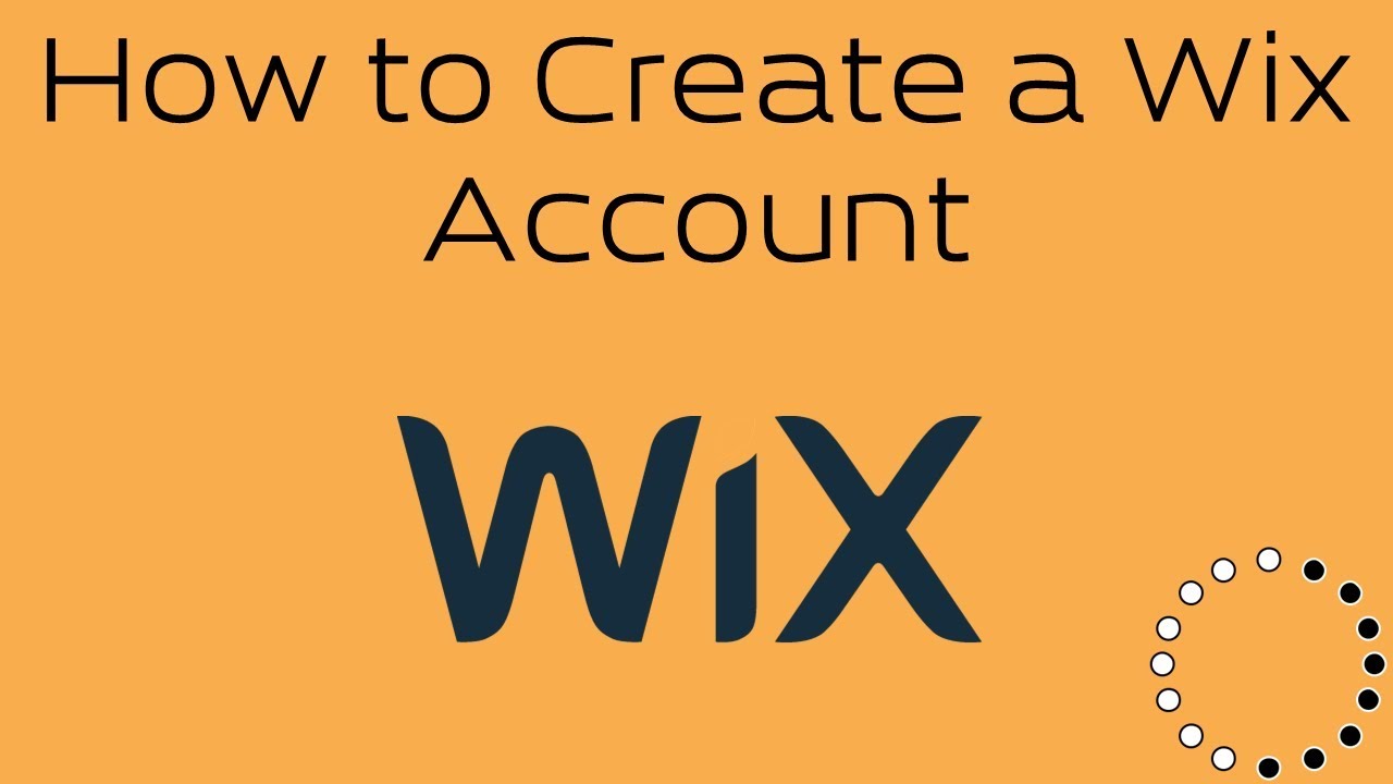 How to Create a Wix Account - YouTube