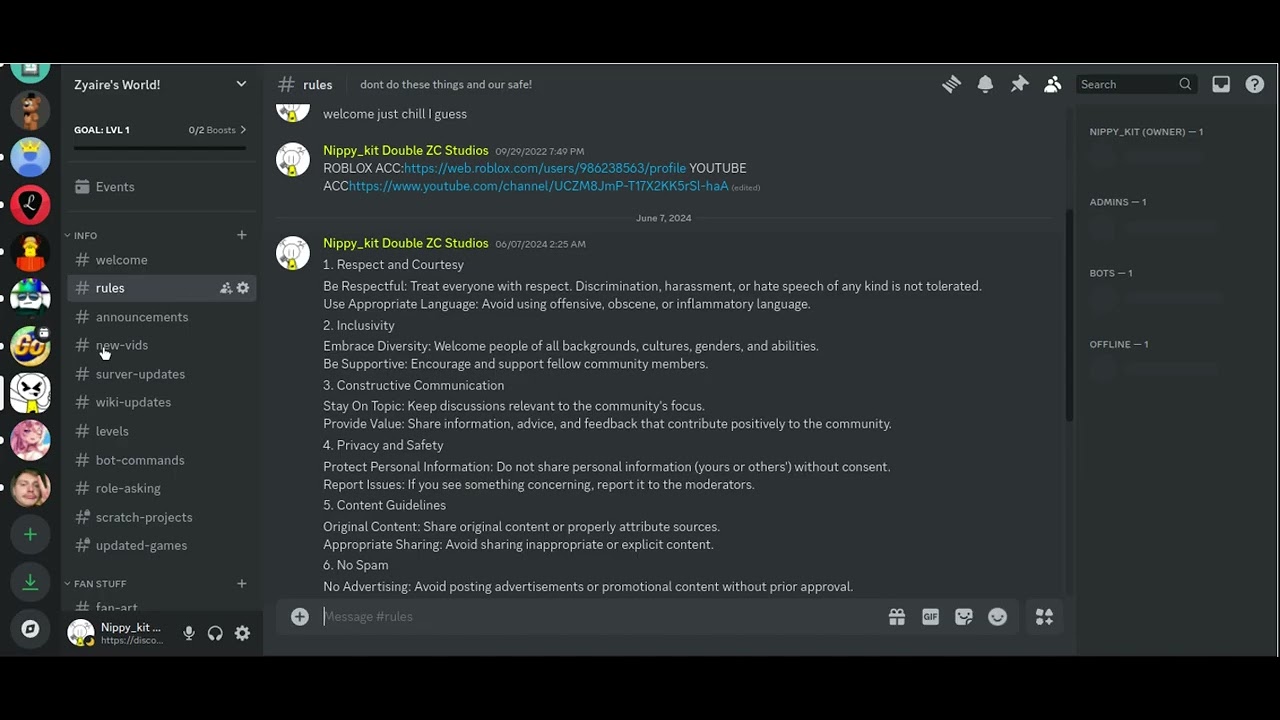 Discord in disc or comments - YouTube