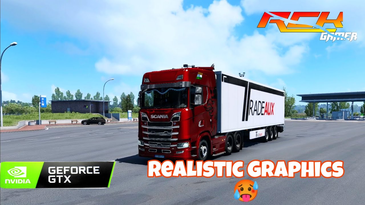 Euro Truck Simulator Gameplay PhotoRealistic Graphics mod|Truck Game# ...