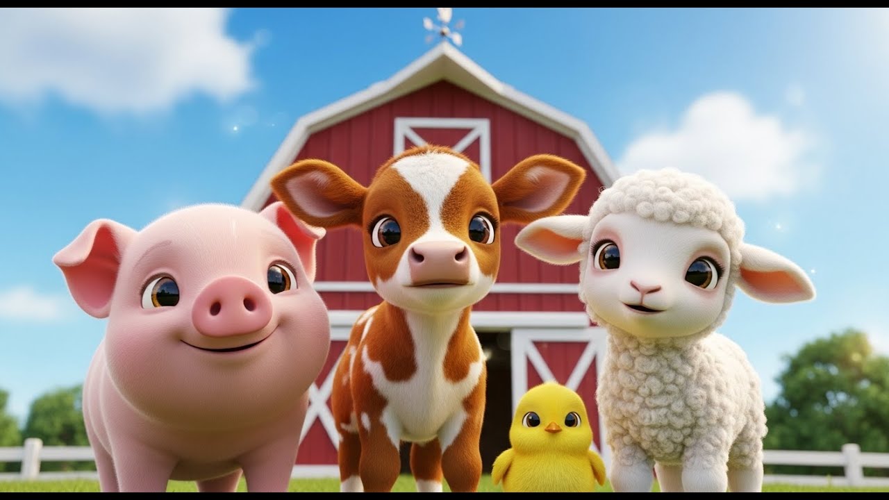 🎤🎶"Come Along and Sing With me" - Farm Animals Song for Kids🎶🎤 - YouTube