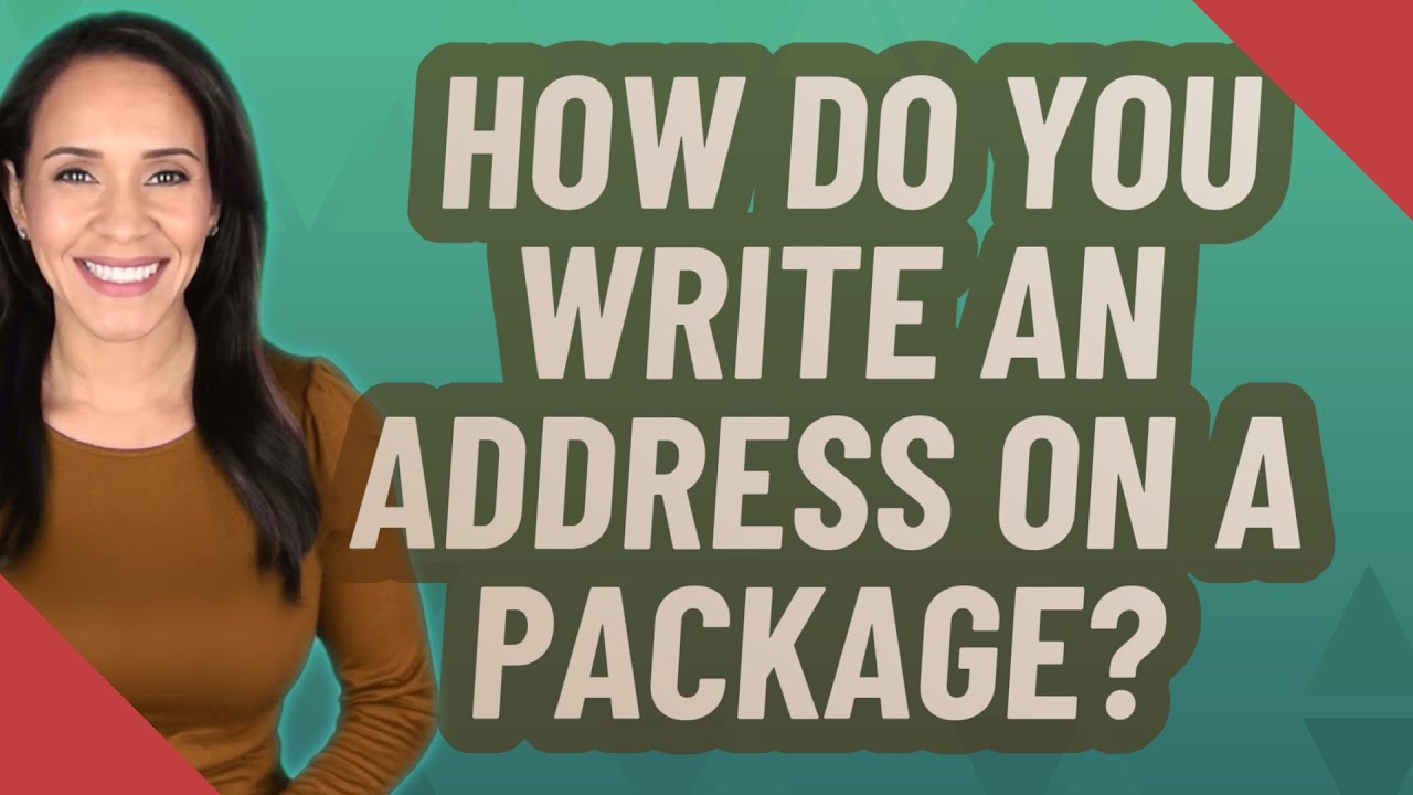 How do you write an address on a package? - YouTube