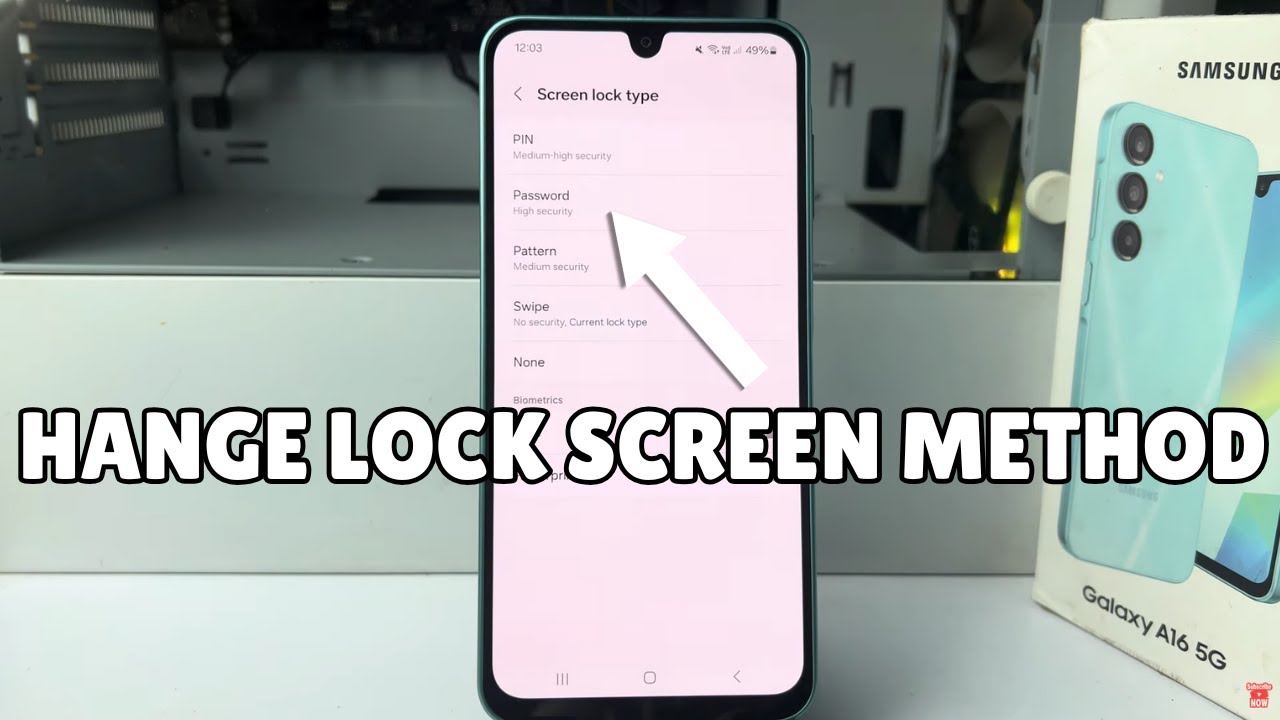 Galaxy A16 5G: How to Change Lock Screen Method Samsung - YouTube