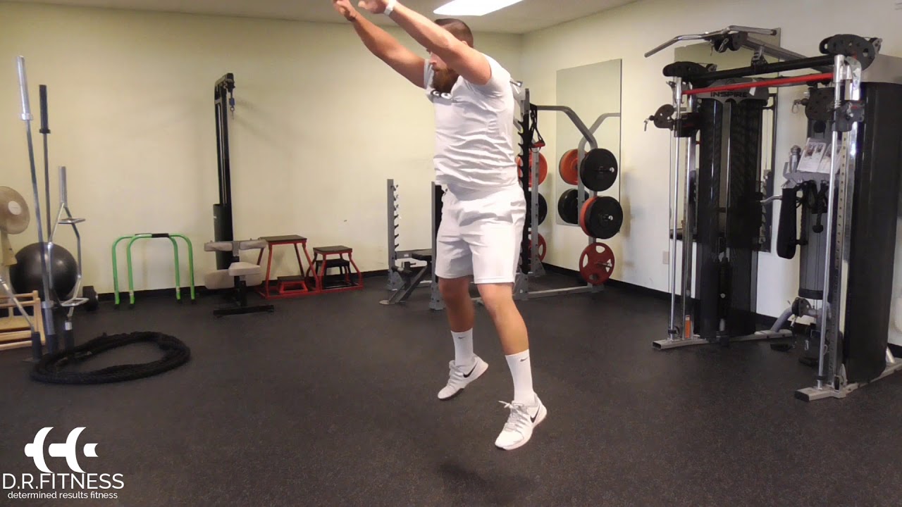 Jumping Squat Exercise (How to) demonstration by Determined Results ...
