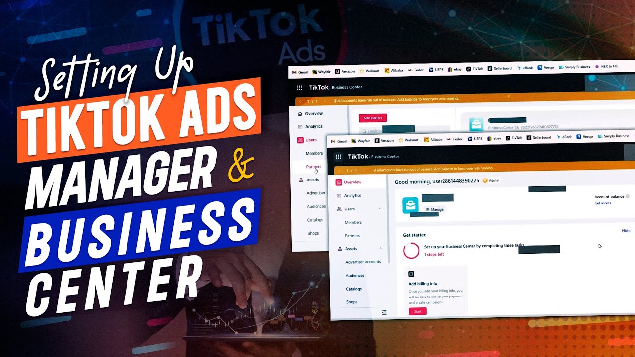 How To Set Up A TikTok Ads Manager & TikTok Business Center? - YouTube