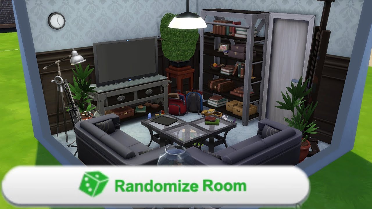 Random Room Generator to a cramped Family Living Room | The Sims 4 ...