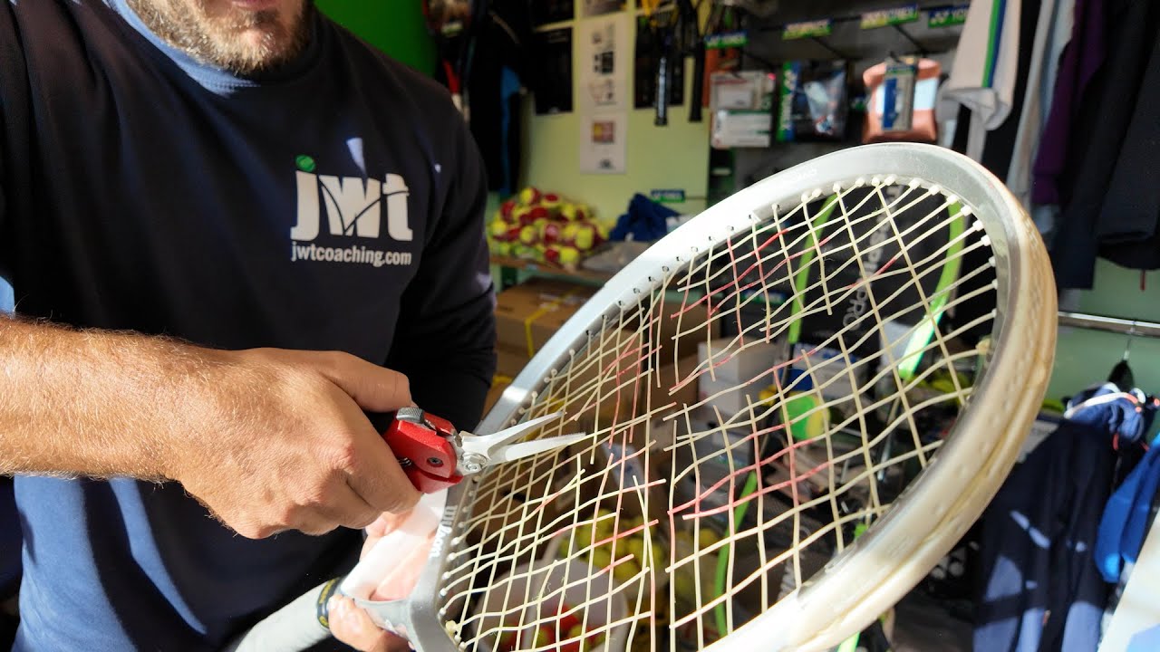 Stringing your tennis racquet - YouTube