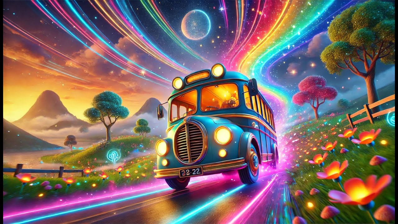 Magical Wheels on the Bus 🚌 | Fun Adventure Song for Kids | Sing ...