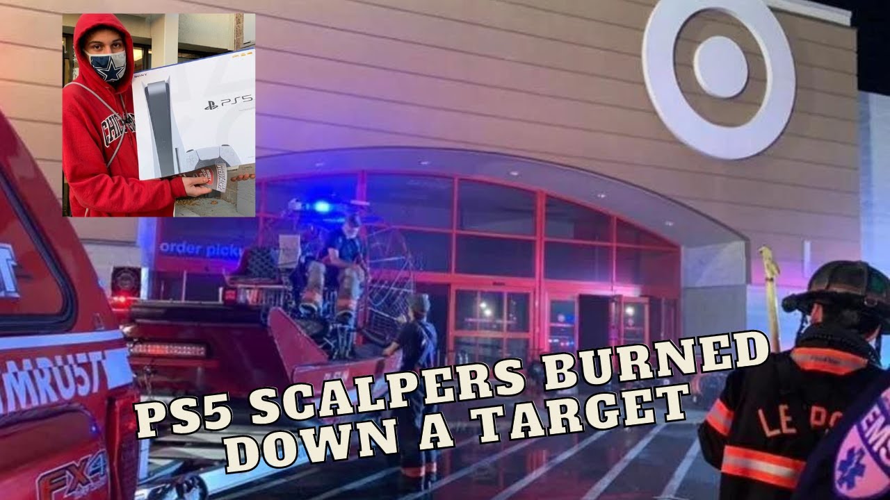 PS5 / PLAYSTATION 5 SCALPERS JUST BURNT DOWN A TARGET TO STEAL CONSOLES ...