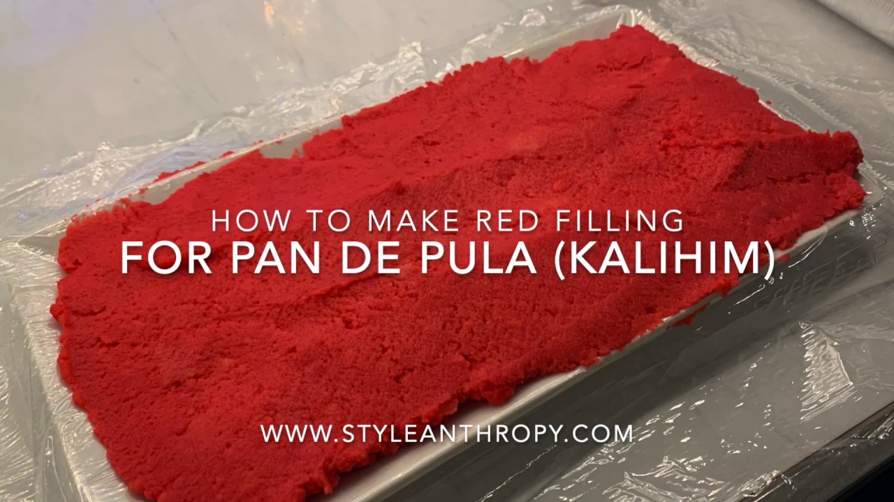 Pan De Pula or Kalihim Red Filling - YouTube