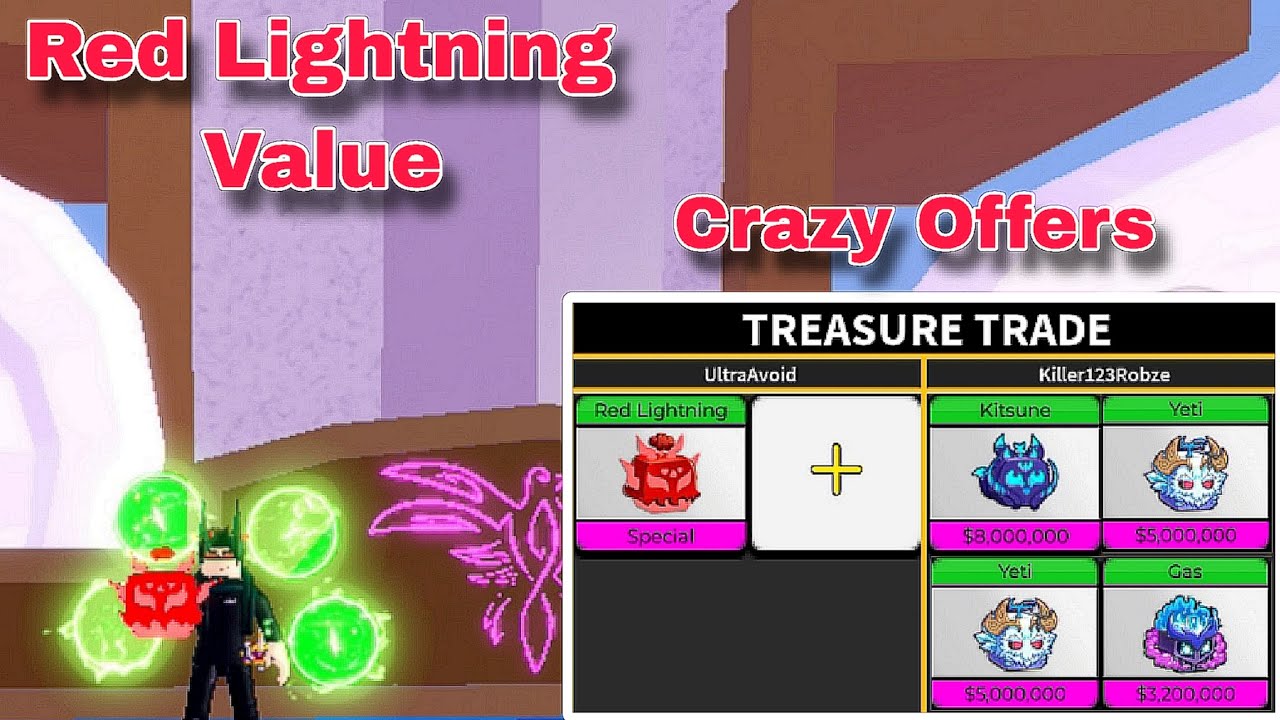 Red Lightning Trade offers Blox Fruits - YouTube