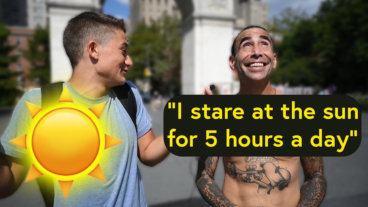 The Man Who Stares At The Sun For 5 Hours A Day | Jason Itzler - YouTube