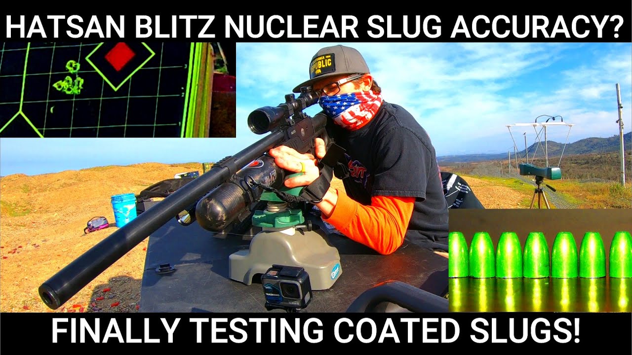 (HATSAN BLITZ SLUG ACCURACY TEST) TRYING POWDERCOATED SLUGS! BLIITZ ...