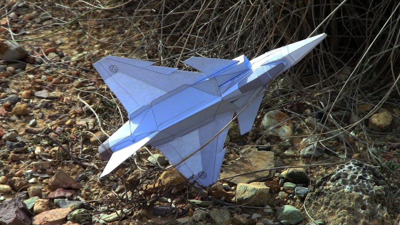 Paper JAS-39 Gripen 3D model - YouTube