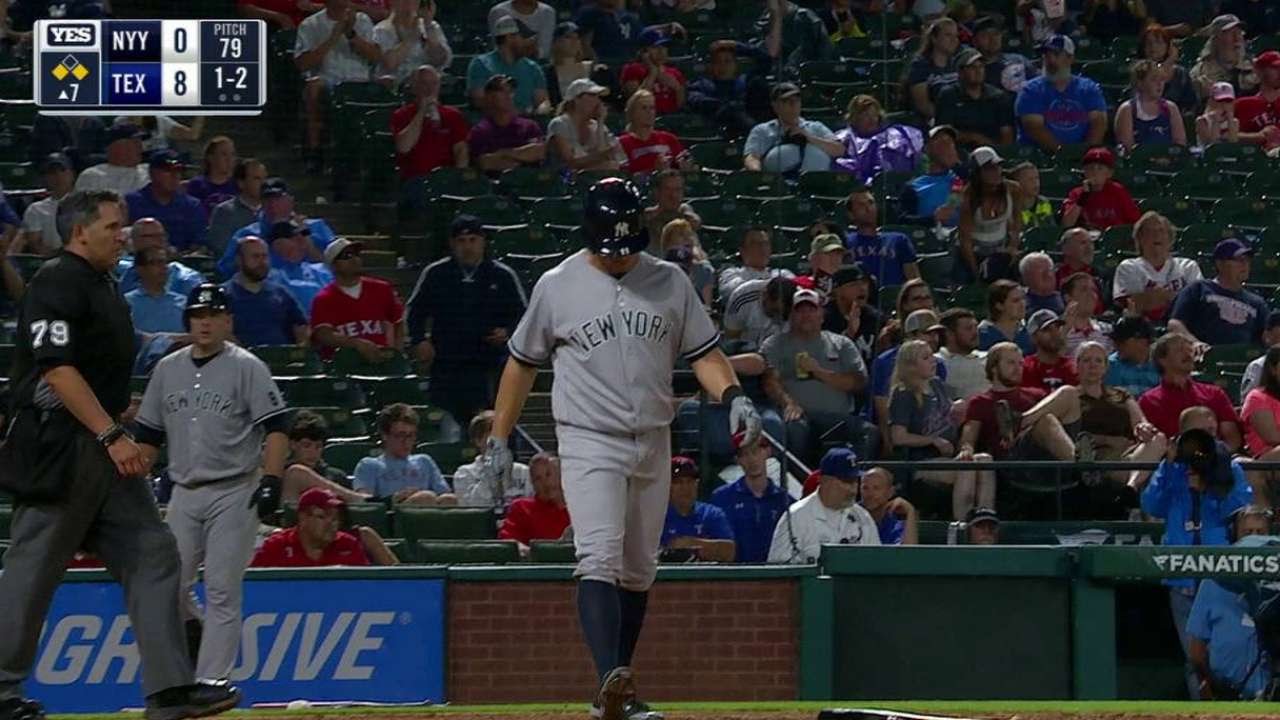 NYY@TEX: Teixeira knocks in Gardner in the 7th - YouTube