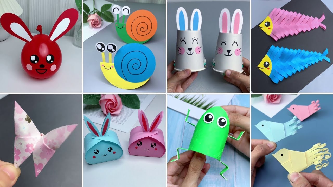 DIY Cute Animal Paper Craft Ideas You can Make | Easy Paper Animal ...