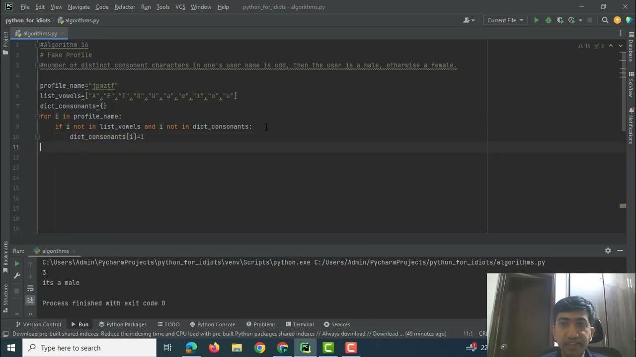 Fake Profile-Python-Algorithm - YouTube
