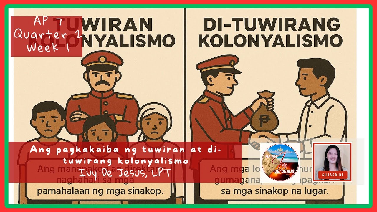 AP7 Q2 W 1.2 Ang pagkakaiba ng tuwiran at di-tuwirang kolonyalismo ...