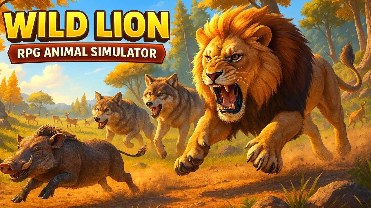 Wild Lion RPG Animal Simulator - Animal Attack Game | RKM Gaming | Lion ...