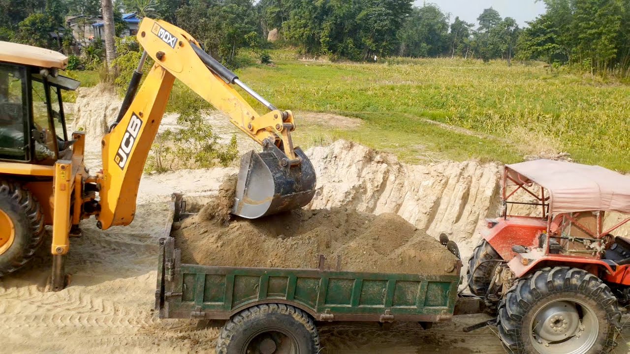SkillFul JCB Oprator Loading Soil In Same Tractors-Full Loading-JCB 3Dx ...
