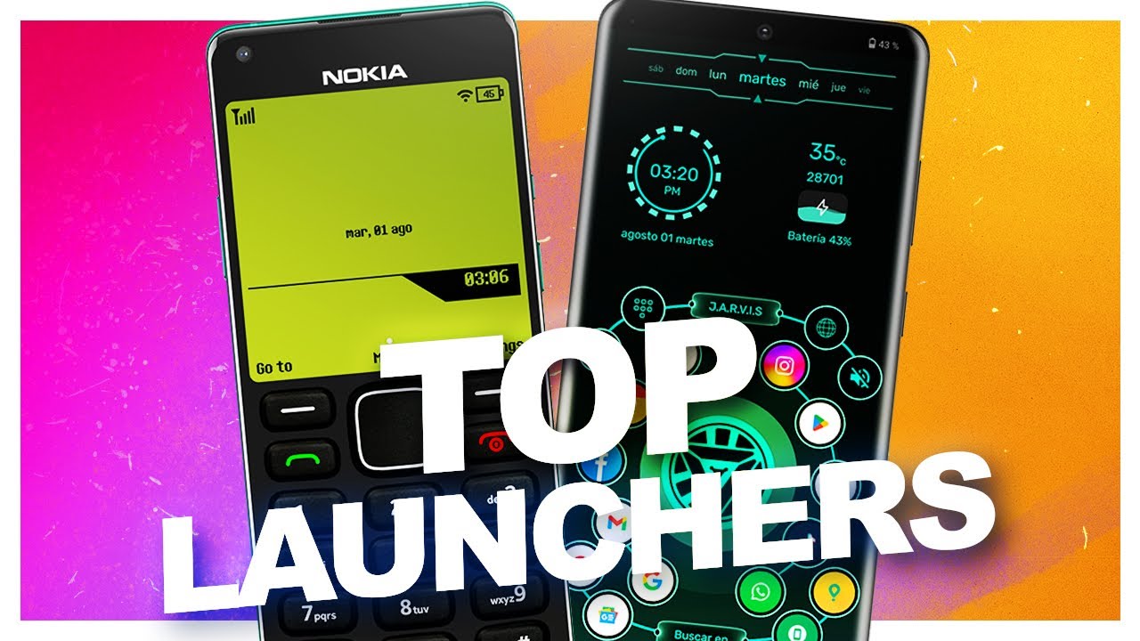 #5 LAUNCHERS para Android que NO CONOCES y son GRATIS!! - YouTube