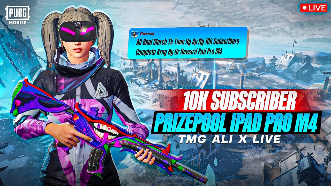 ROAD TO 1K SUBS | TMG ALI | PUBG MOBILE LIVE - YouTube