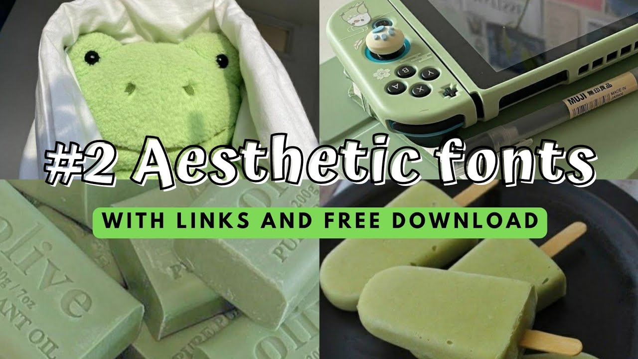 50 aesthetic fonts from dafont with links download | cheengu green ...