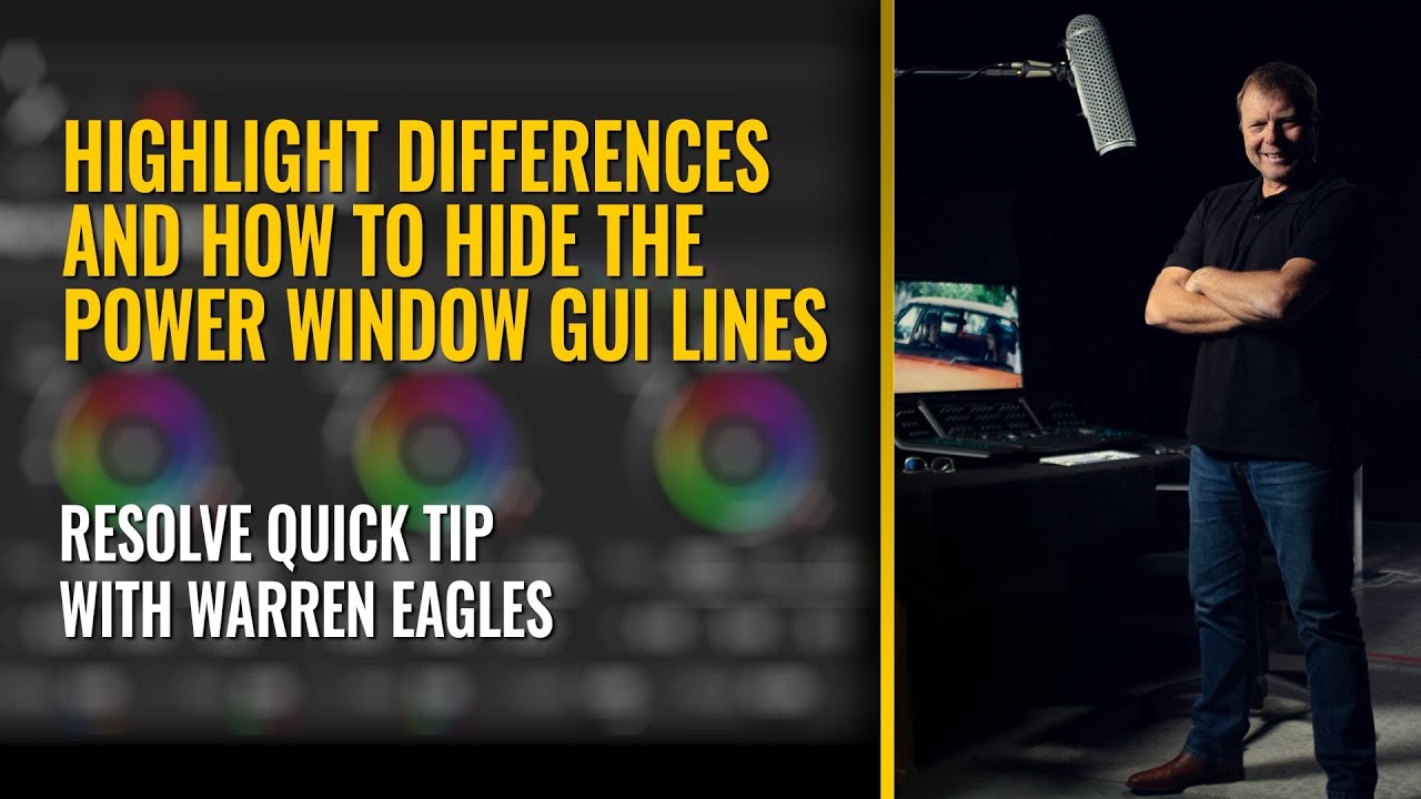 Highlight Differences & Remove the GUI Power Window lines - Resolve ...