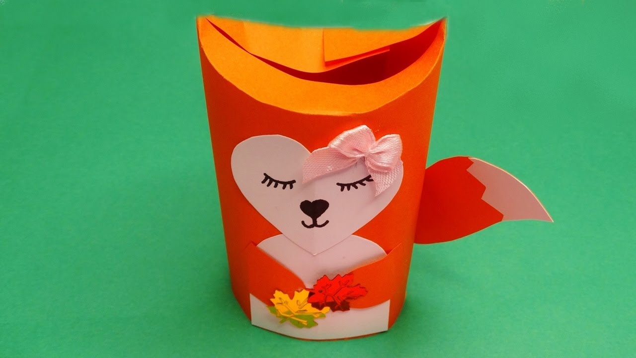 DIY | How to Make a Cute Fox | Easy Paper Animal Crafting Idea | Autumn ...