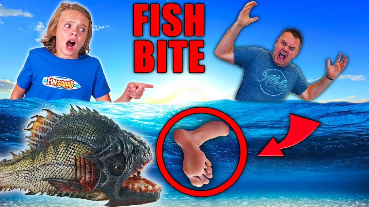 Fish ate me! It felt good? - YouTube