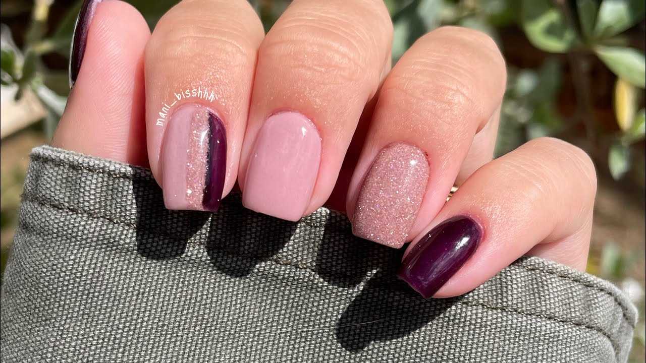 Fall Color Block Mani - Dip Powder - SUPER EASY Color Blocking w ...