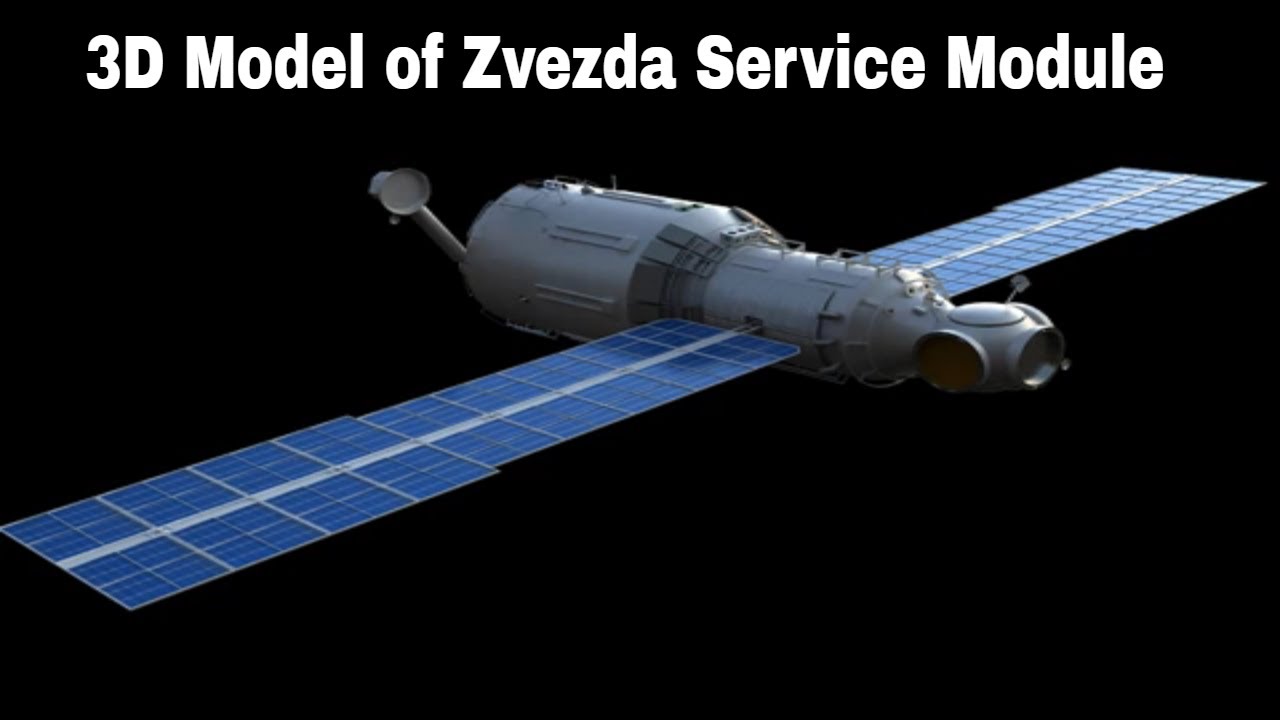 3D Model of Zvezda Service Module Review - YouTube