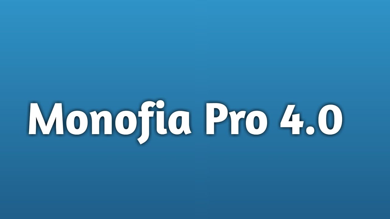 (finally I am back) Patrick Bromm "Monofia Pro 4.0" Logo (13/03/2022 ...
