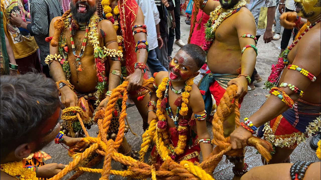 Potharaju Special Dance at Hyderabad Bonalu 2024 | Potharaju Dance in ...