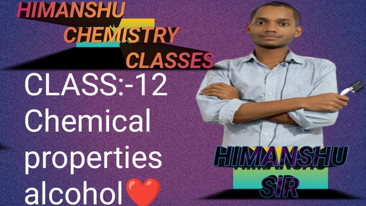 class:-12 chemical properties of alcohol🥰 organic chemistry😍 jac cbse ...