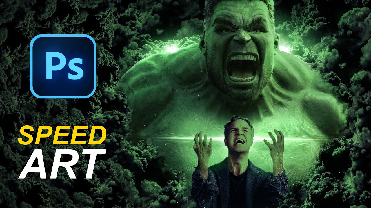 Creo un Poster di WORLDWAR HULK in Photoshop! || SPEED ART - YouTube