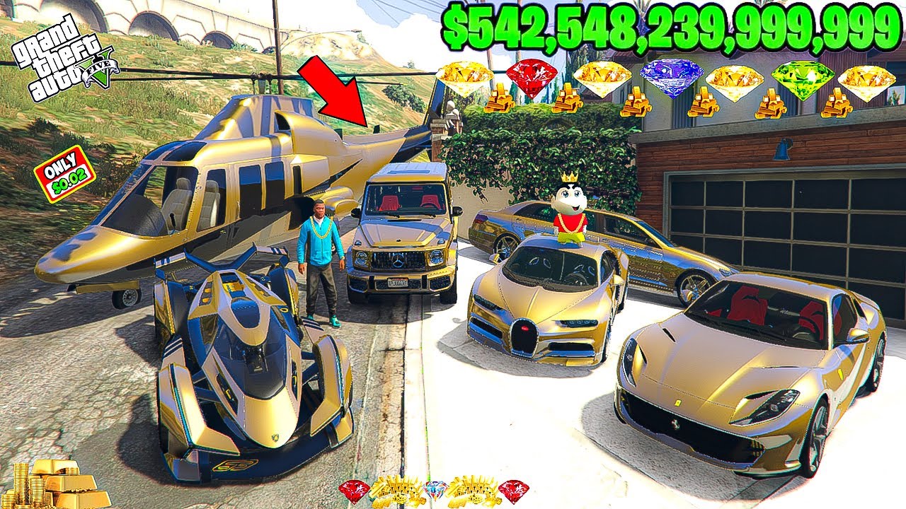 GTA 5 : FRANKLIN HELP RICH MAN AND GET 🤑💸$-9999999999999 IN GTA V - YouTube